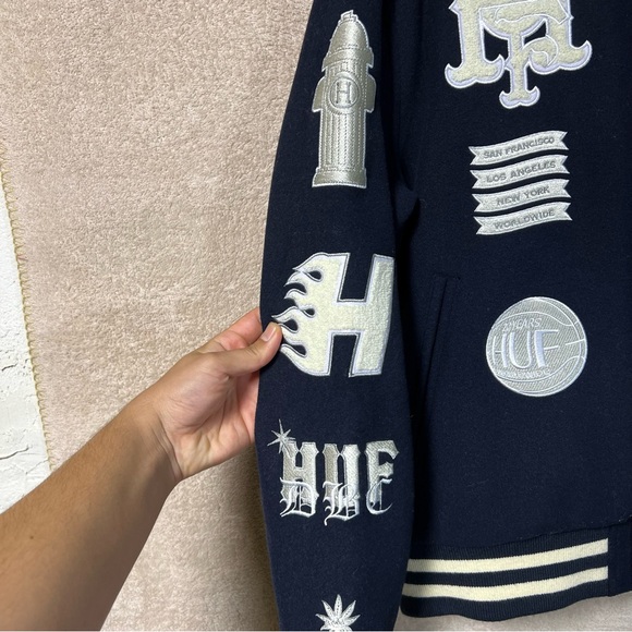 HUF | Jackets & Coats | Huf 2 Year Classic H Varsity Bomber Jacket Mens ...